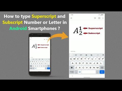 How To Write Subscript In Mobile Keyboard - DeviceMAG